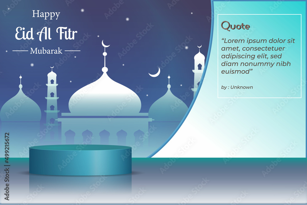 Illustrations for celebrating Ramadan and Eid Al-Fitr, Islamic ...