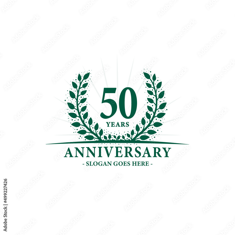 50 years celebrating anniversary logo. 50th years anniversary design ...