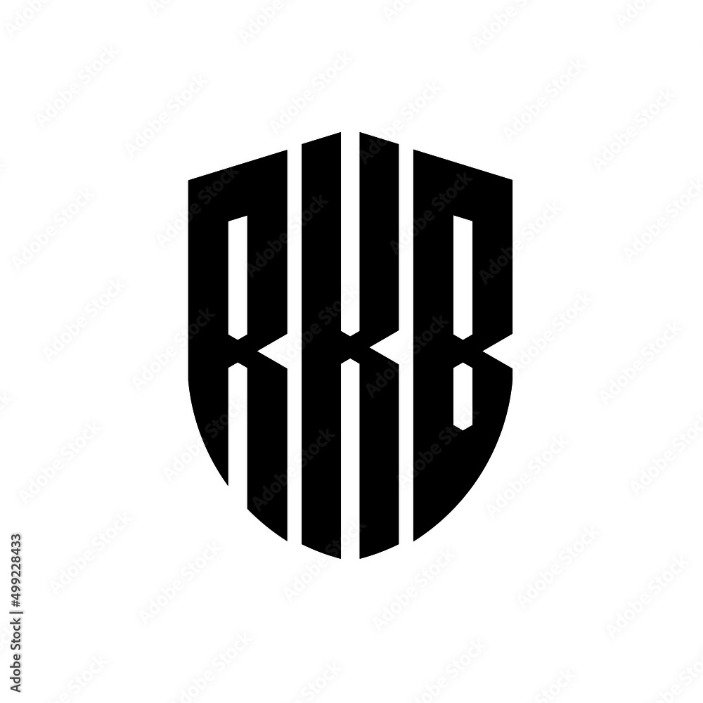 RKB letter logo design. RKB modern letter logo with black background. RKB creative letter logo ...
