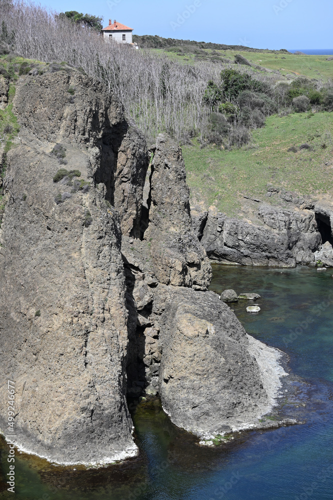 In geography and geology, a cliff is an area of rock which has a ...