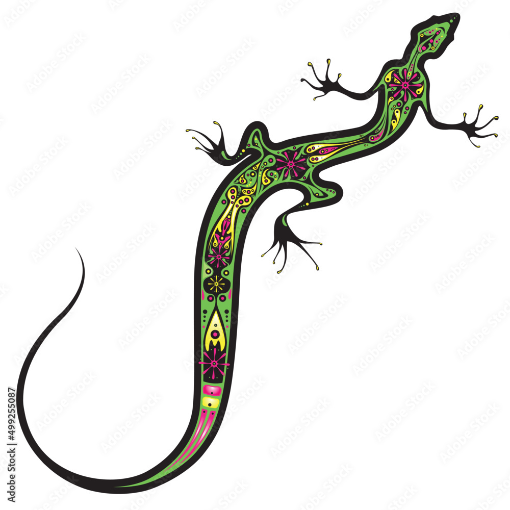 Printable Lizard Pattern