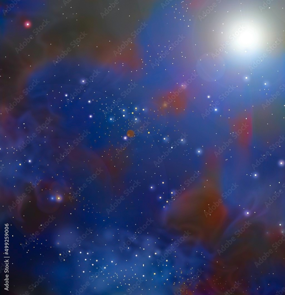 Drawing of a starry background representing space. Stock Illustration ...