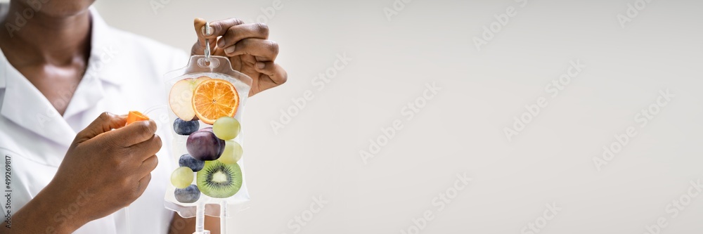 Photo & Art Print IV Drip Vitamin Infusion Therapy, Andrey Popov