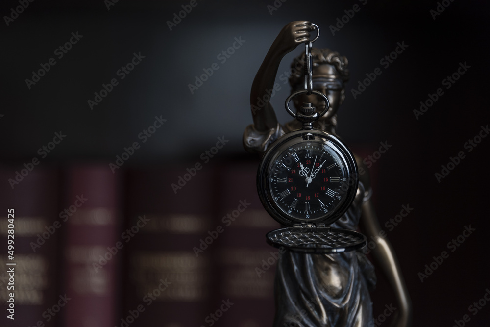 Foto de Concept showing of Problems with legal system, delay or slow in ...