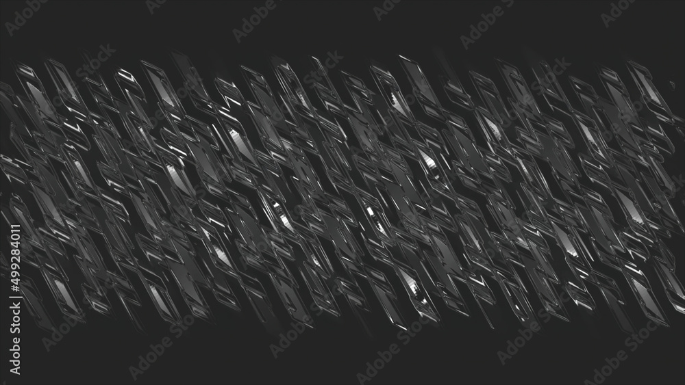 Animation with gray moving waves. Motion. Grey background with shiny ...
