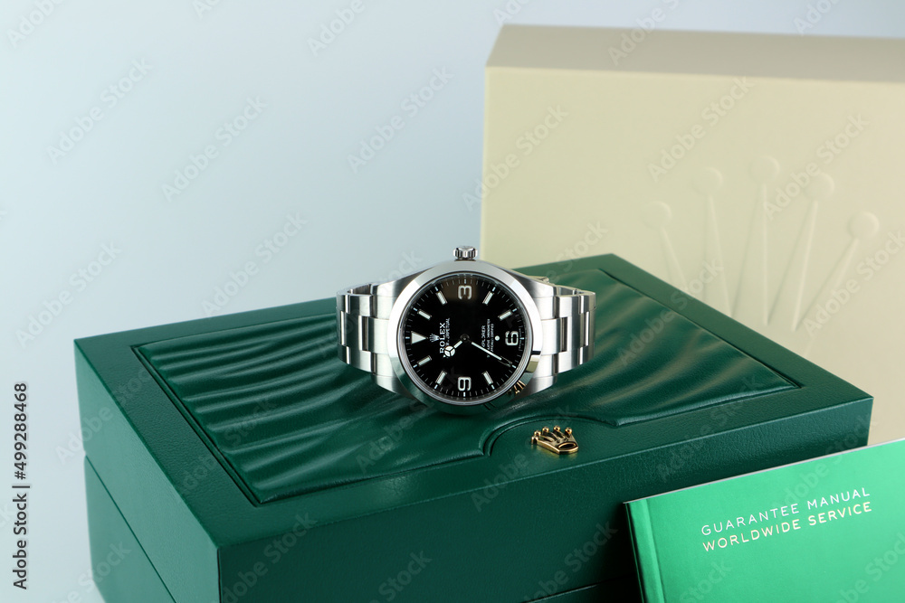 The Rolex vintage wristwatch model oyster perpetual explorer I display ...