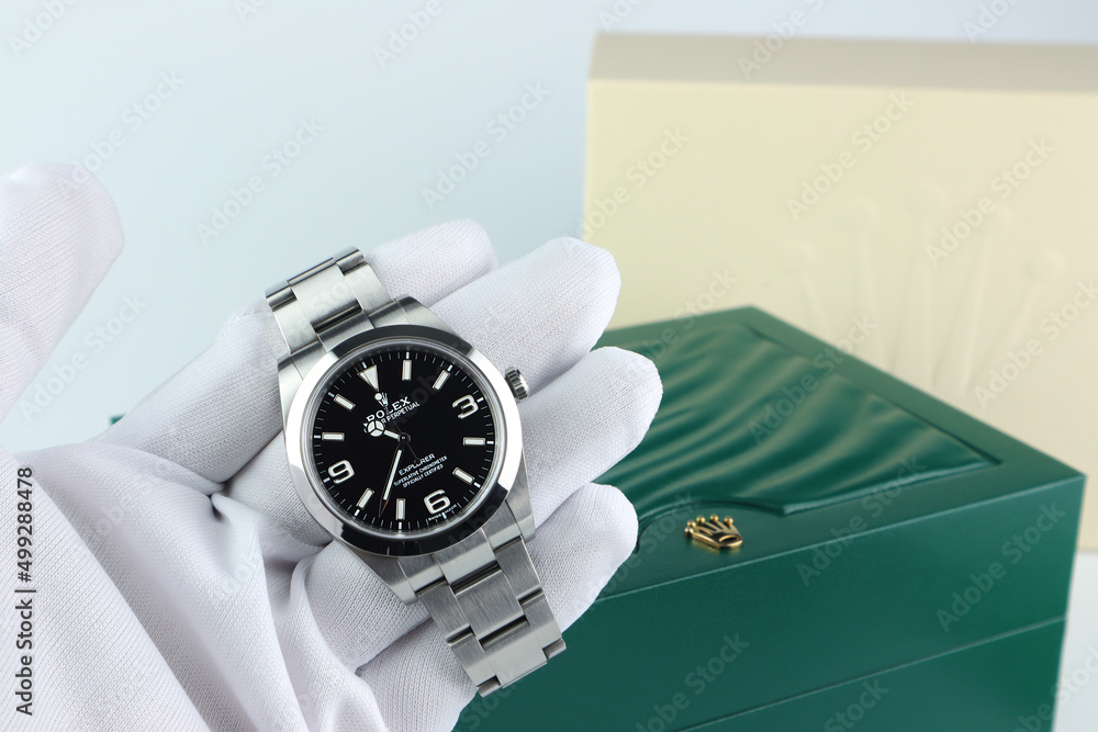 The Rolex vintage wristwatch model oyster perpetual explorer I display ...