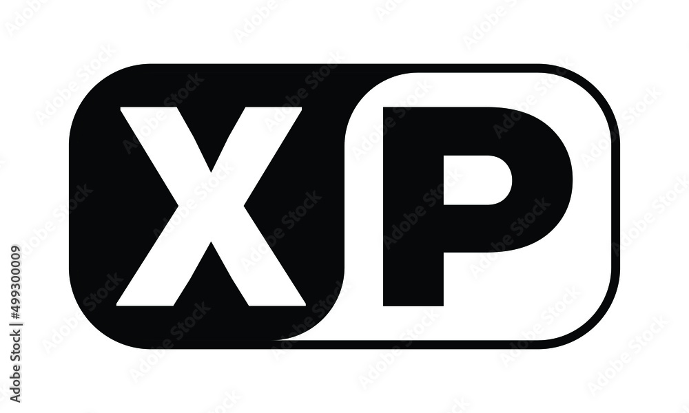 Vetor de XP wi-fi shape logo design vector template | monogram logo ...