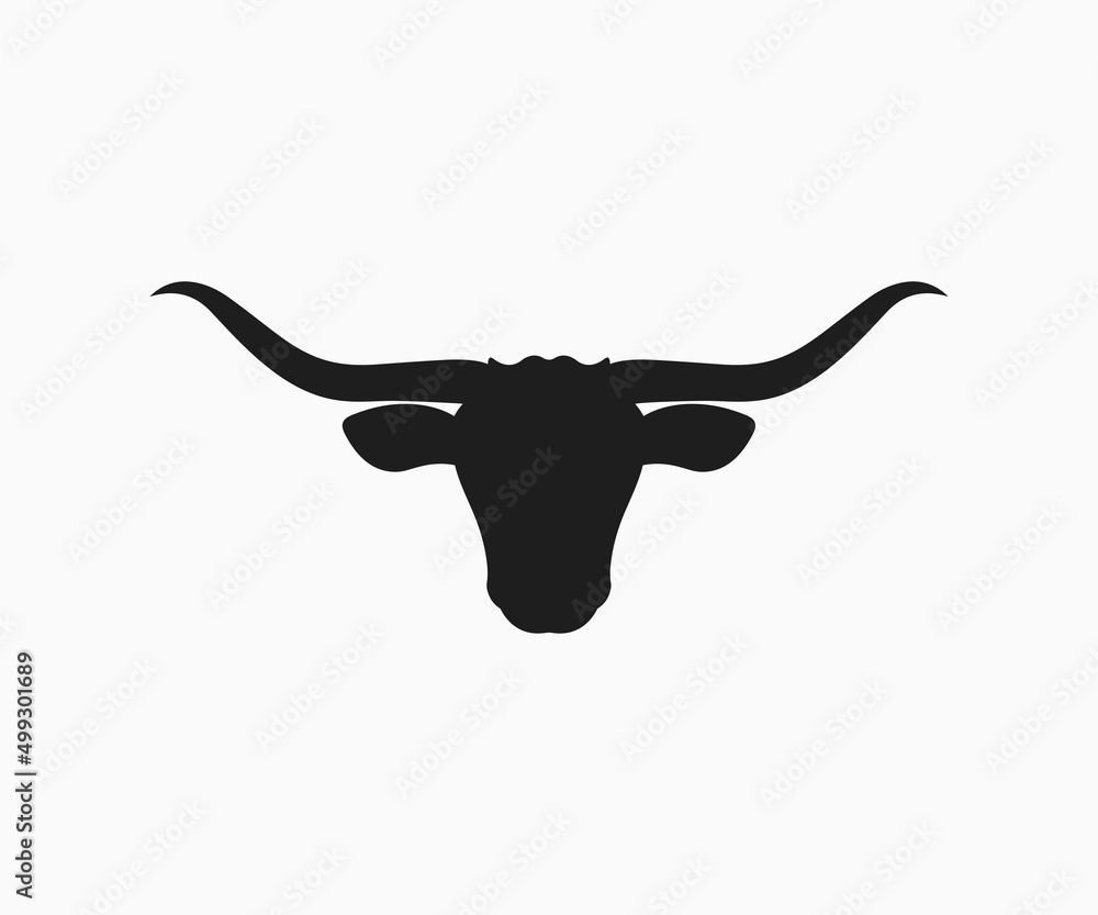Longhorn Bull Head Logo