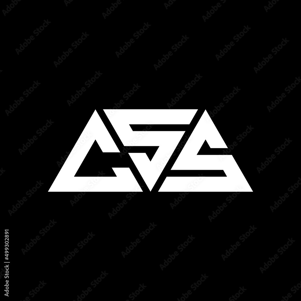 CSS triangle letter logo design with triangle shape. CSS triangle logo ...