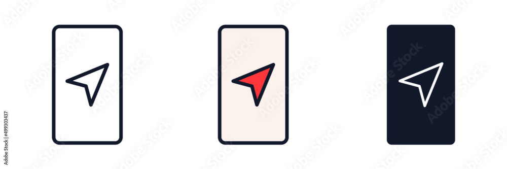 navigator icon symbol template for graphic and web design collection ...