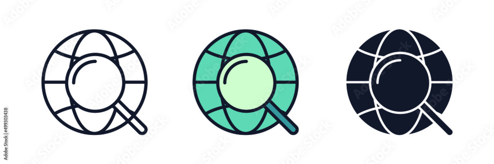 map search icon symbol template for graphic and web design collection ...