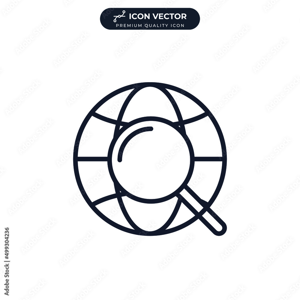 map search icon symbol template for graphic and web design collection ...