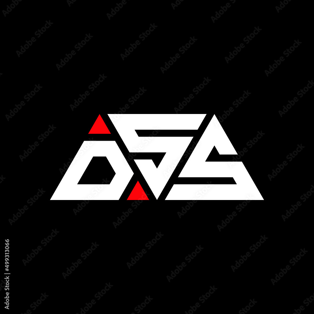 DSS triangle letter logo design with triangle shape. DSS triangle logo ...