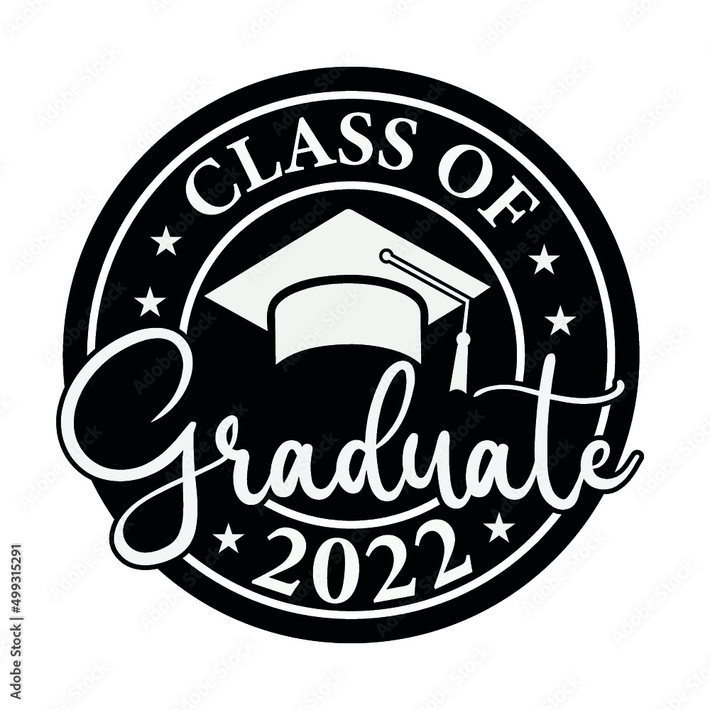 Hand drawn class of 2022 lettering Free vector Class of 2022 badge ...