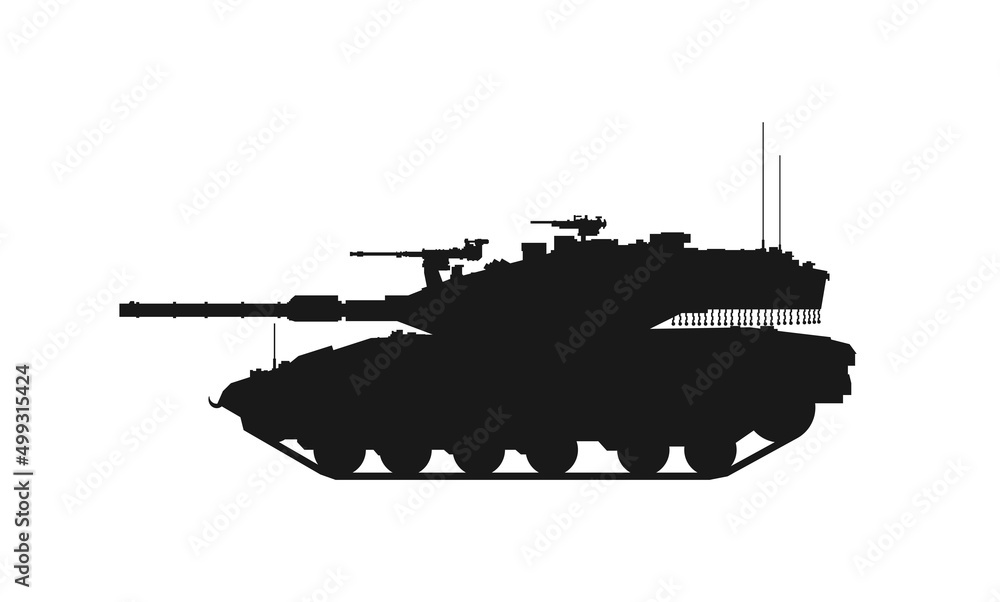 israeli tank merkava mk4. war and army symbol. isolated vector image ...