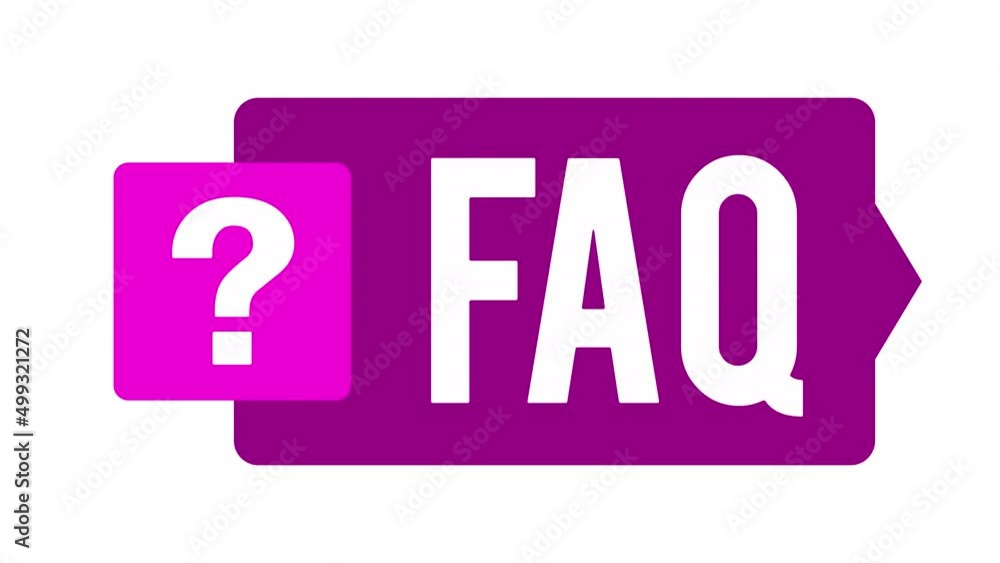 Frequently asked questions FAQ banner isolated on transparent ...
