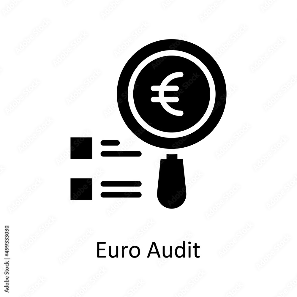 Euro Audit Vector Solid icons for your digital or print projects. Stock ...