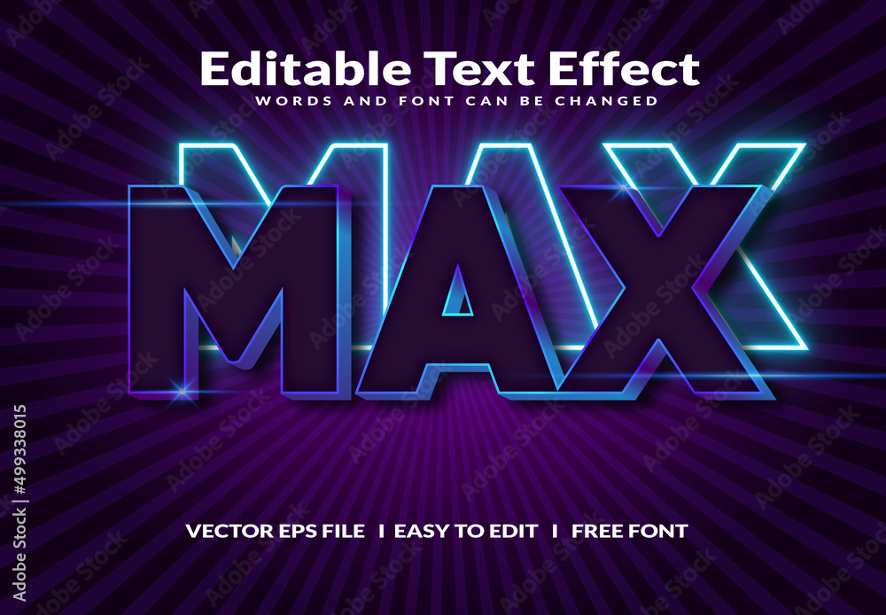 Max text style for promotional poster headline text and logo text ...