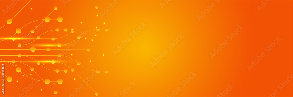 Modern minimal orange futuristic technology science background design ...