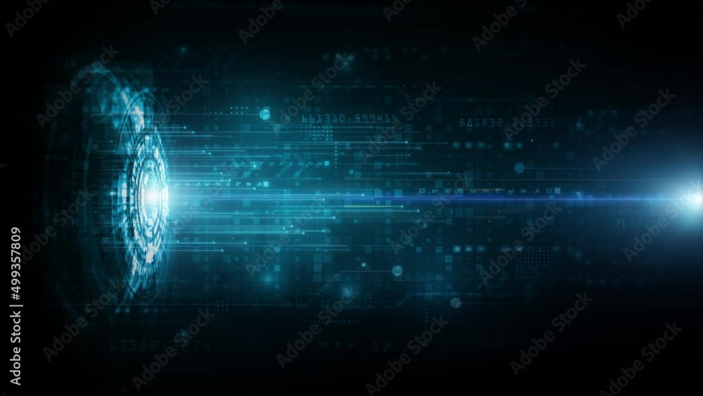 Vertical HUD Digital lines, Technology background hi-tech data ...