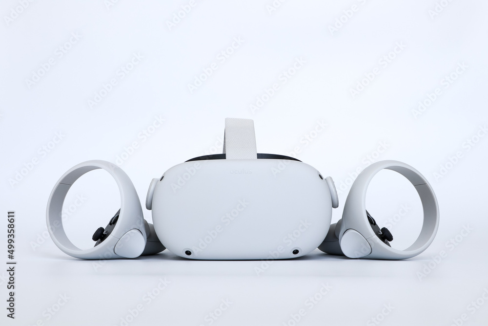 Bangkok, Thailand - April 14 2022 : Oculus Quest 2 virtual reality ...