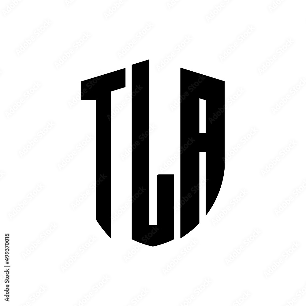 TLA letter logo design. TLA modern letter logo with black background ...