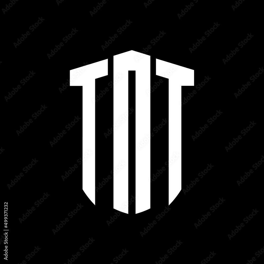 TNT letter logo design. TNT modern letter logo with black background ...