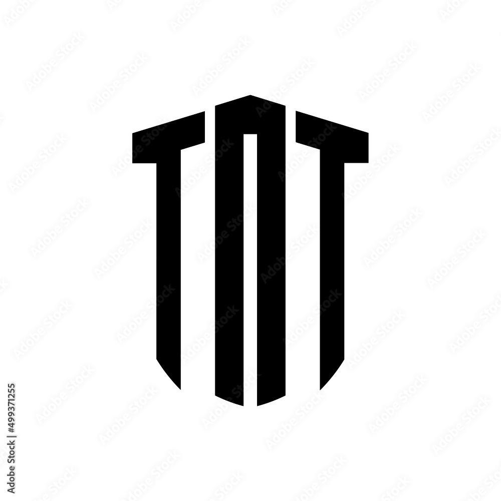 TNT letter logo design. TNT modern letter logo with black background ...