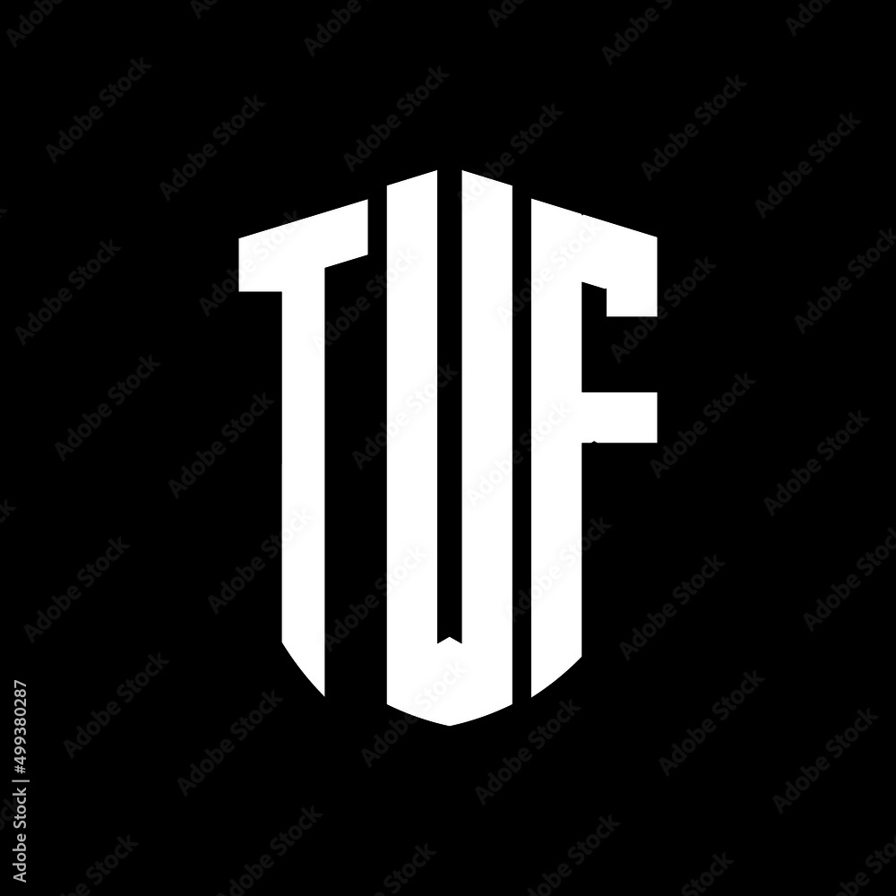 TVF letter logo design. TVF modern letter logo with black background ...