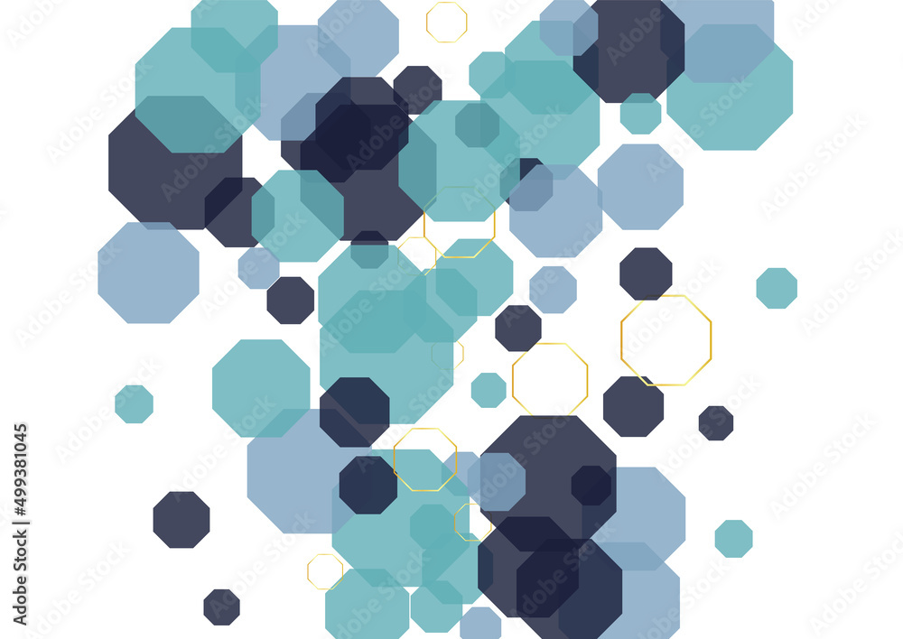 Turquoise Line Background White Vector. Honeycomb Fragment Illustration ...