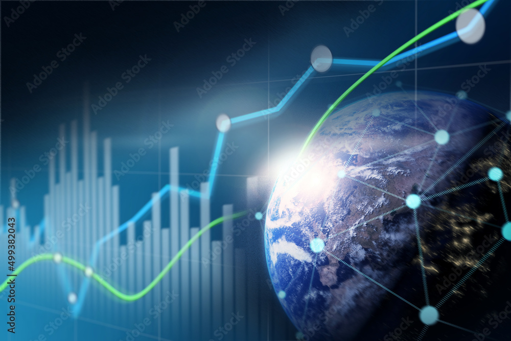 Stock Market or Forex trading graph in futuristic graphic concept ...