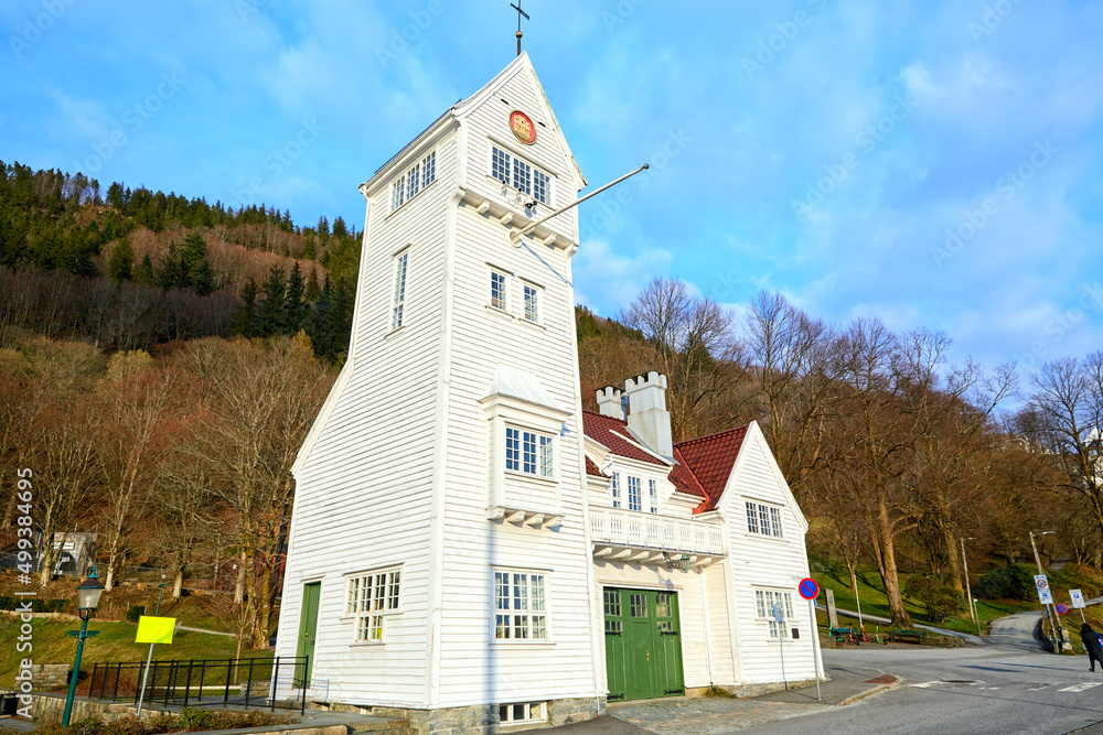 Building of Skansens Bataljon & Skanseguttenes Forening in old fire ...