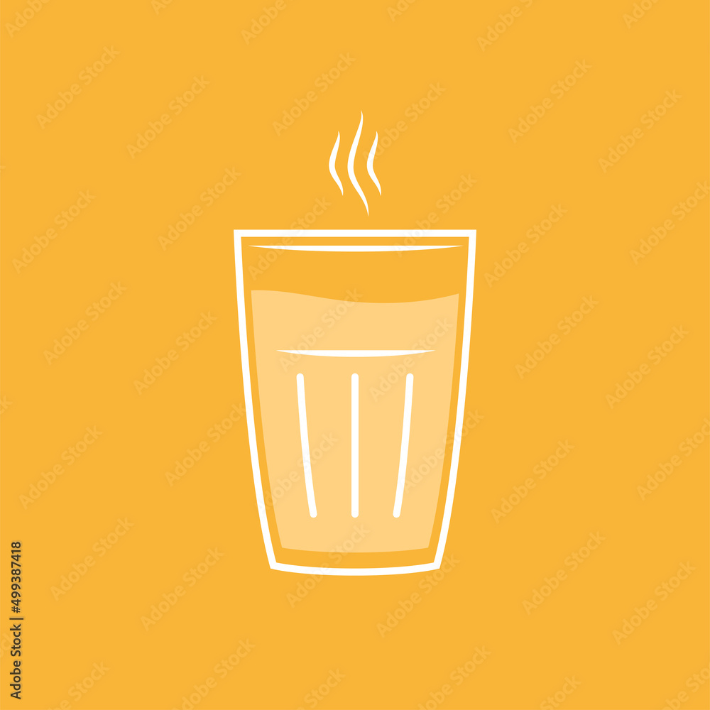 Indian drink vector. Indian chai icon. Chai is Indian drink. Stock ...