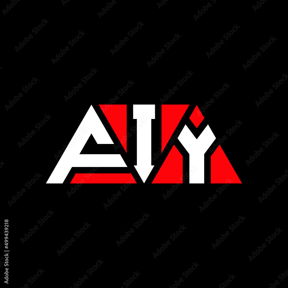 FIY tFIangle letter logo design with tFIangle shape. FIY tFIangle logo ...