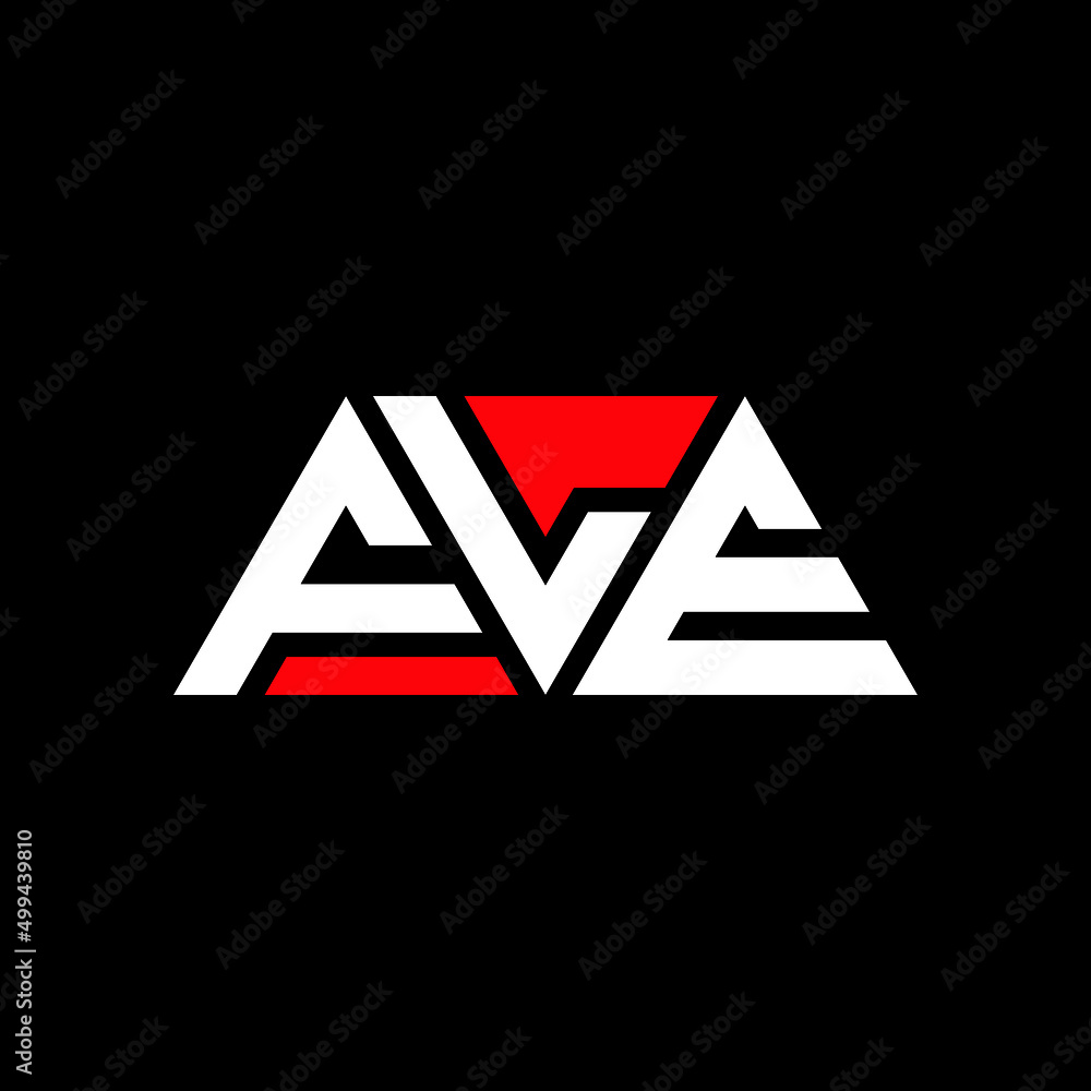 FLE triangle letter logo design with triangle shape. FLE triangle logo ...