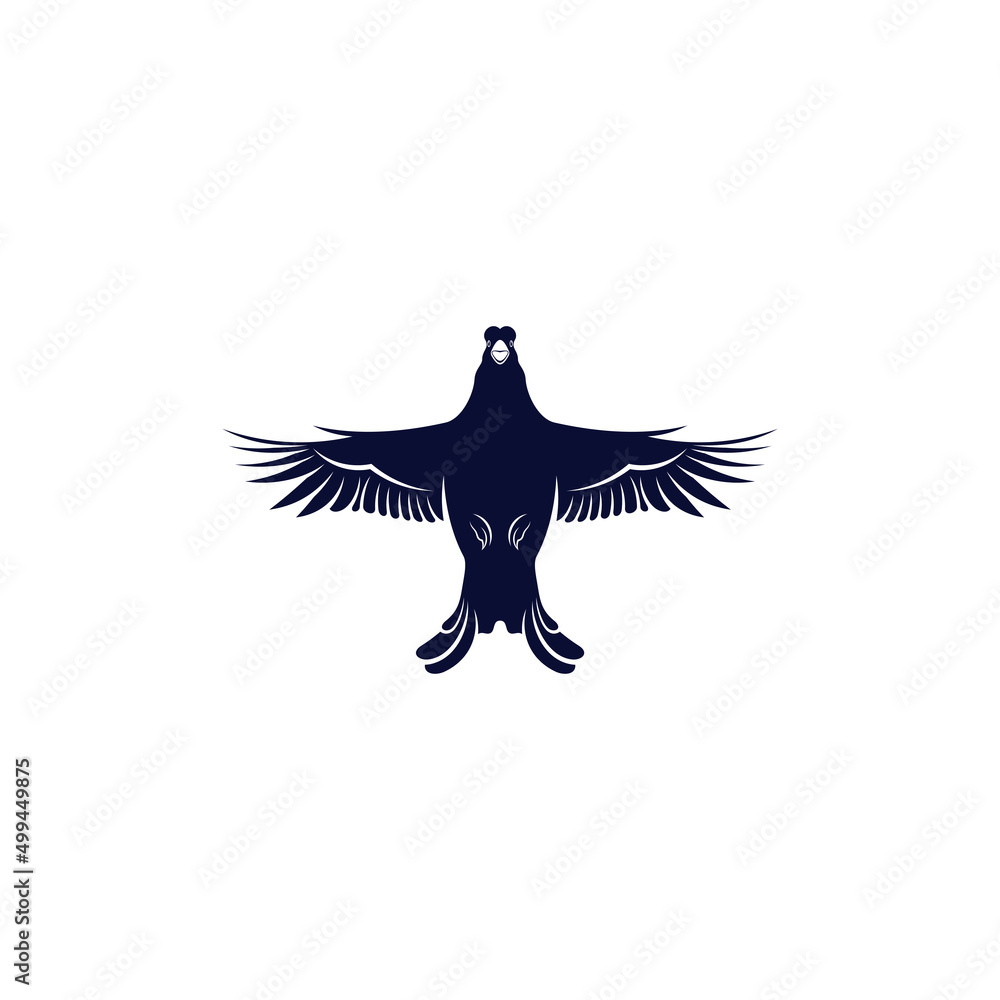 Black Grouse design vector illustration, Creative Black Grouse logo ...