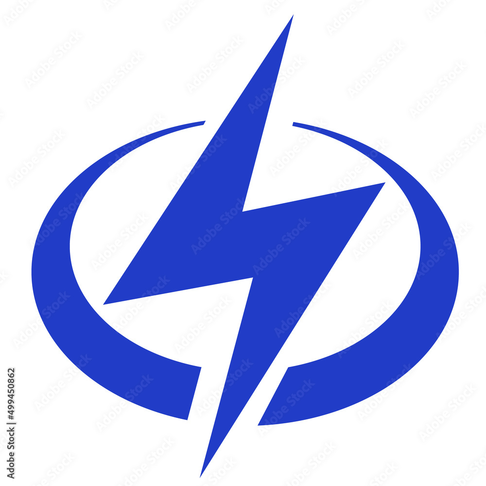 Power logo design. Flash lightning Thunderbolt Energy representing high ...