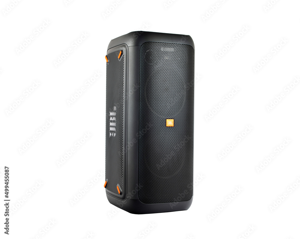 JBL Partybox Bluetooth Speaker Isolated on White Background Stock Photo ...