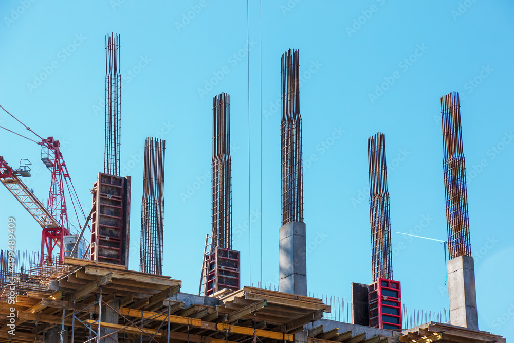 Formwork and building metal supports are used in the modern ...