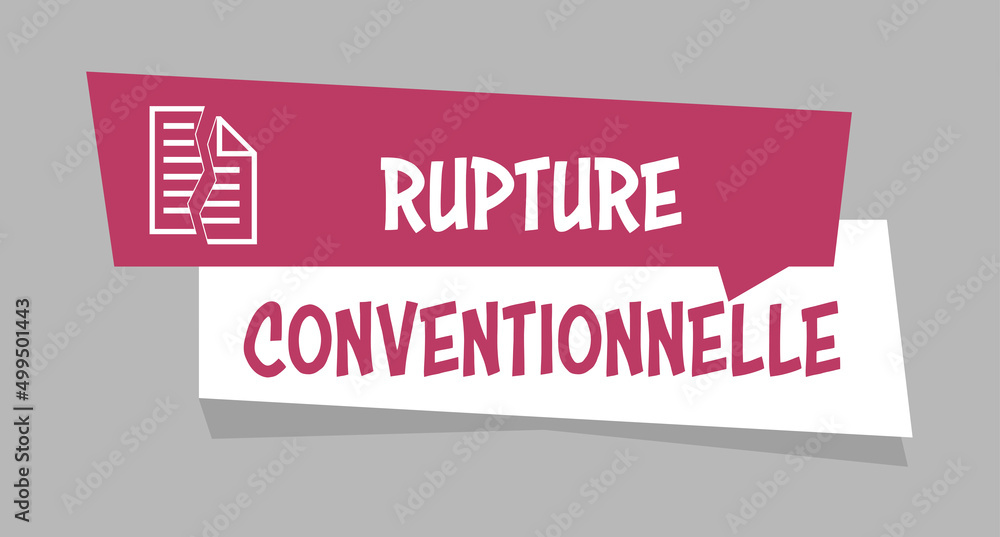 Logo rupture conventionnelle. Stock Vector | Adobe Stock