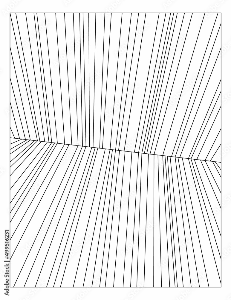 Horizontal line gap that emits light rays. Easy coloring page for ...
