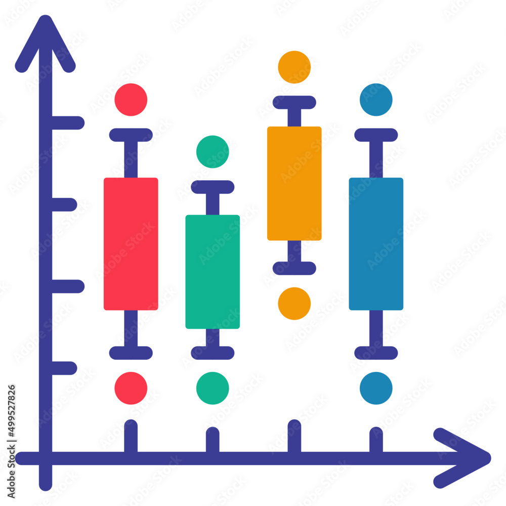 Candlestick chart icon, editable vector Stock Vector | Adobe Stock