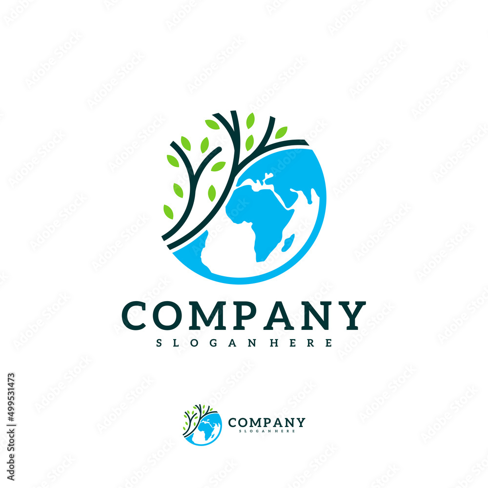 World Tree logo vector template, Creative Tree logo design concepts ...
