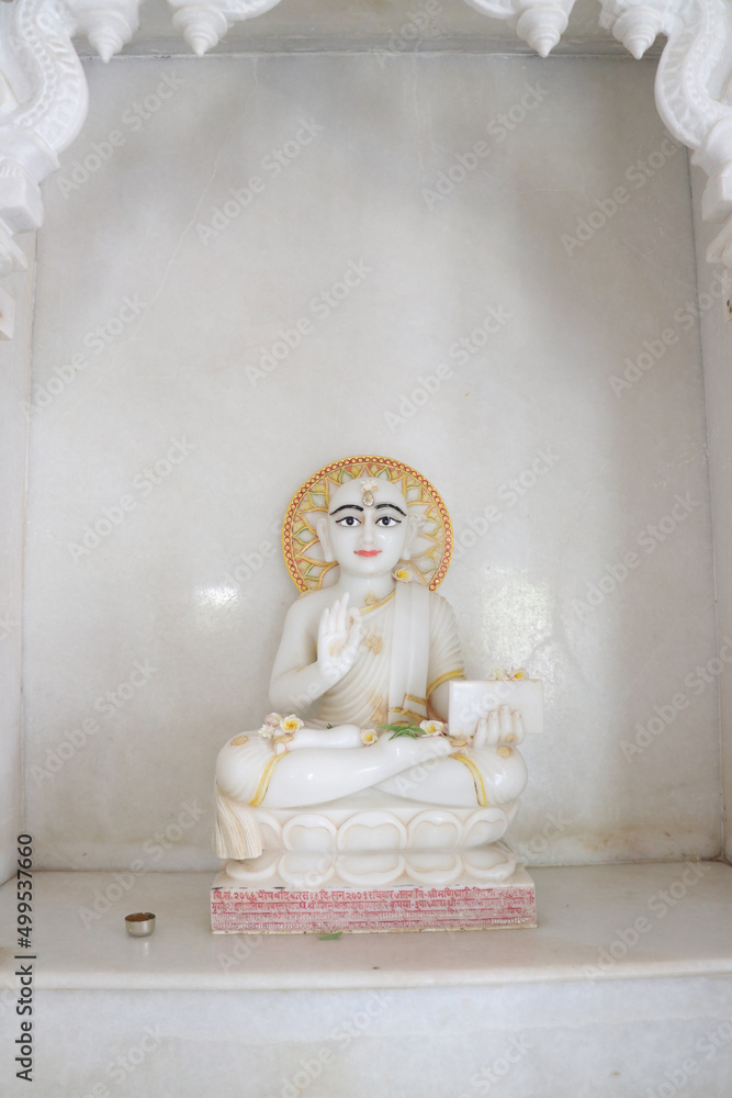 Statue of Jain God in Jain Temple. Jainism Religion. Stock Photo ...