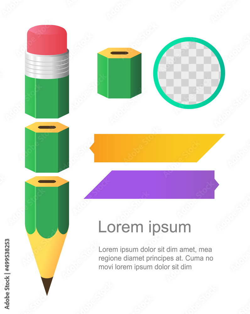 English language school abroad infographic chart design element set ...