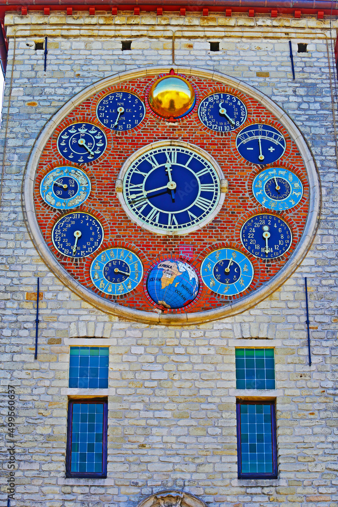 Lier (Zimmer tower), Belgium - April 9. 2022: View on medieval tower ...