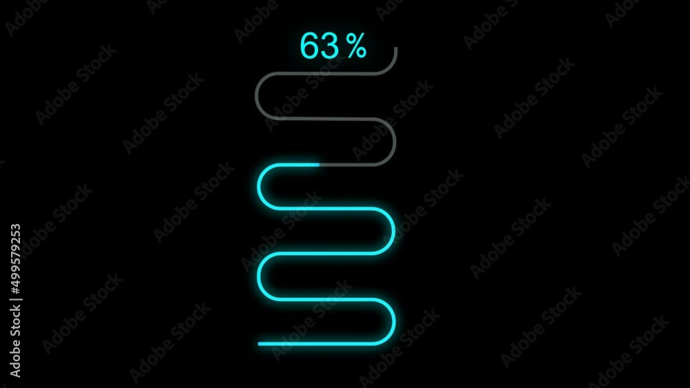 Modern Glowing Lines Stylish Loading Screen Animation 4K black screen ...