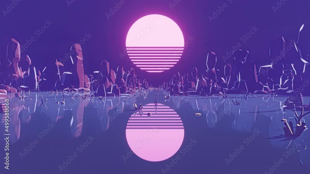 Dark empty planet, loop animation, 3d rendering. Stock 비디오 | Adobe Stock