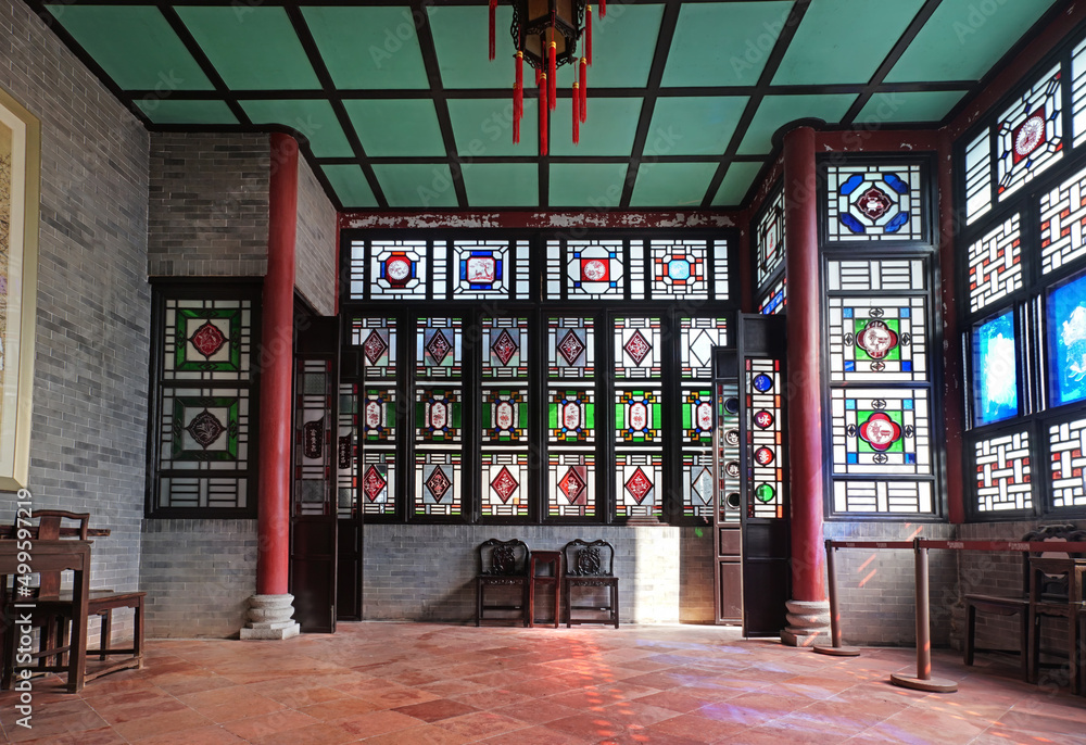 Foshan city, China. Shunde Qinghui Garden is one of the top ten famous ...